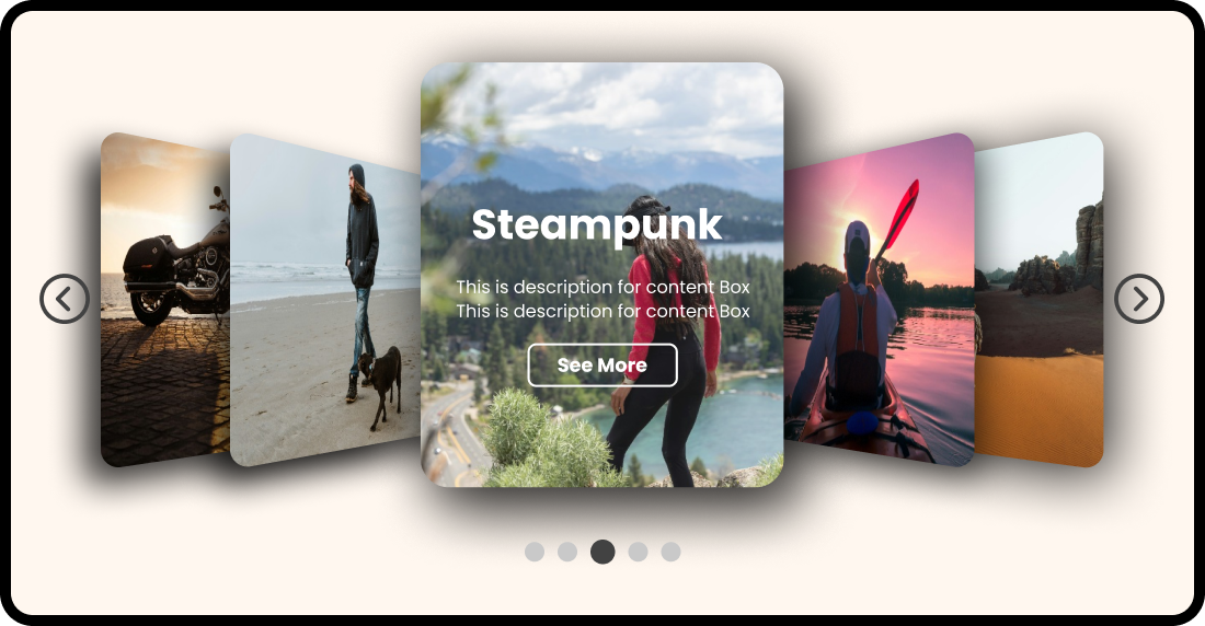 Design interactive, eye-catching carousels that adapt beautifully to every device, enhancing ...